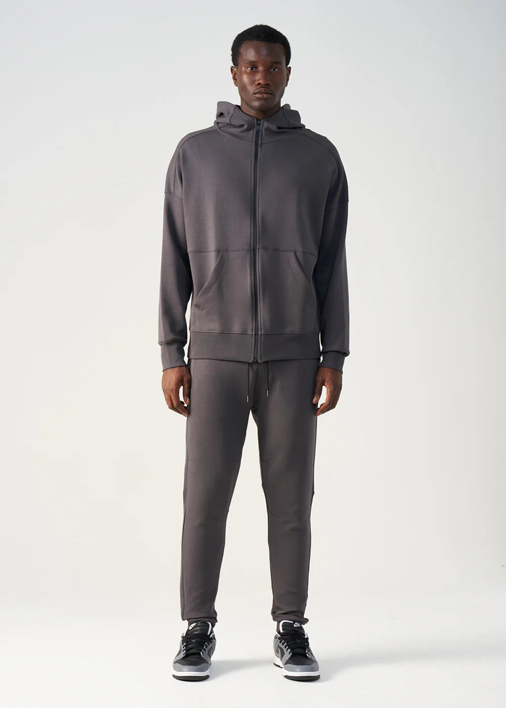 12 OZ Dark Gray Tech Tracksuit – BLANK KINGDOM
