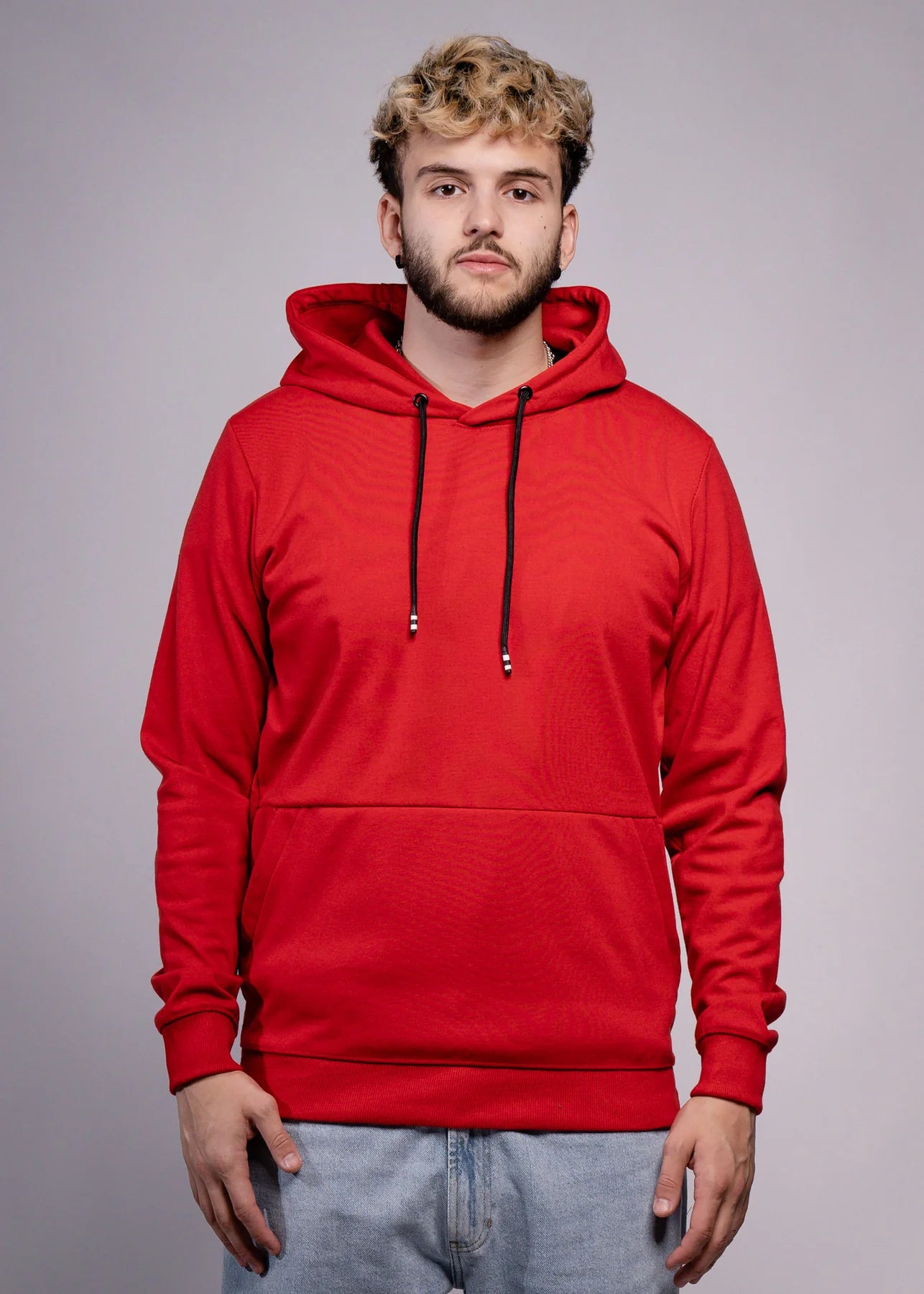 Red Tech Hooded SweatShirt – BLANK KINGDOM