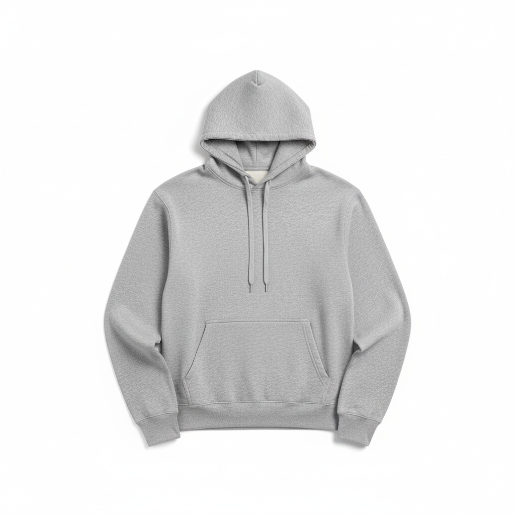 10 OZ Gray Heavyweight Hoodie – BLANK KINGDOM