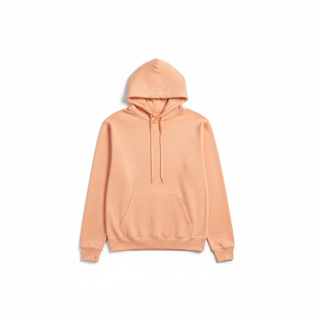 10 OZ Peach Heavy Blend Fleece Hoodie | Premium Cotton Poly | BLANK KINGDOM